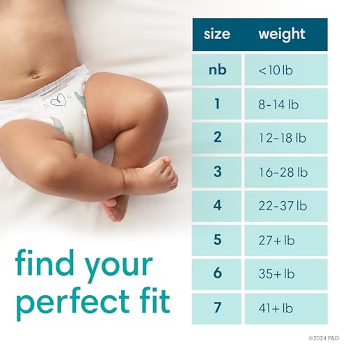 Pampers Baby Diapers - Pure Protection - Size 2, 120 Count, for up to 100% Leakproof, Premium Plant-based Skin Protection