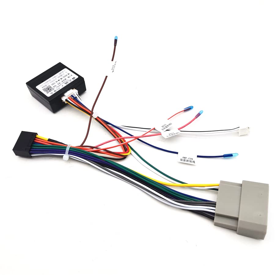 16 Pin Android Car Stereo Wiring Harness with Canbus for Wrangler JK 2008–2018