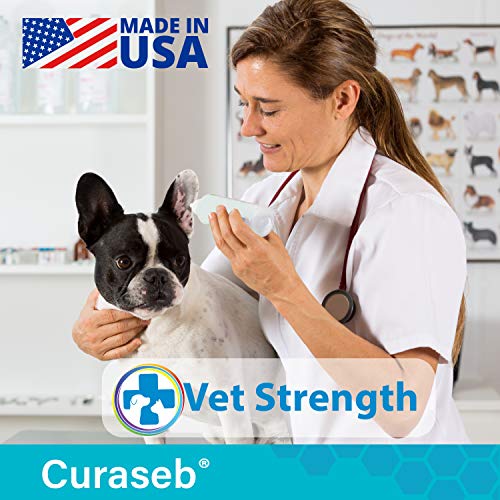 Curaseb Cat & Dog Ear Infection Treatment Wipes – Treats Infected Ears, Inflammation & Itchiness – Cleans & Deodorizes – 100 Wipes