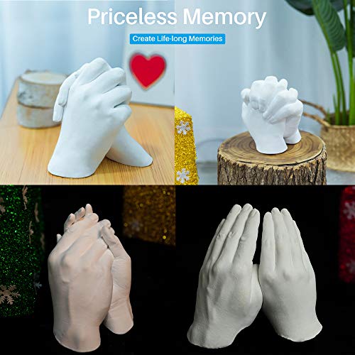 Hand Casting Kit Couples & Molding Kits for Adults, Wedding, Friends, Keepsake Hand Mold Kit Couples for Anniversary and Holiday Activities by Godora