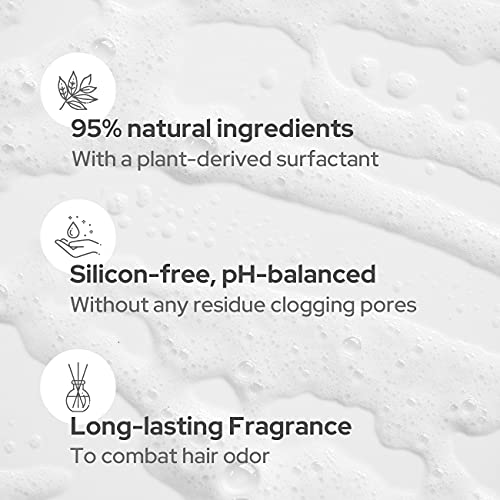 DUFT & DOFT Soapy Soapy Perfumed Hair Shampoo 500ml (16.9 fl.oz.) - Refreshing Clean Soapy Scent, Hypoallergenic pH-Balanced Scalp Care Soft Foaming Silicone-Free Shampoo, Refreshing Fragrance
