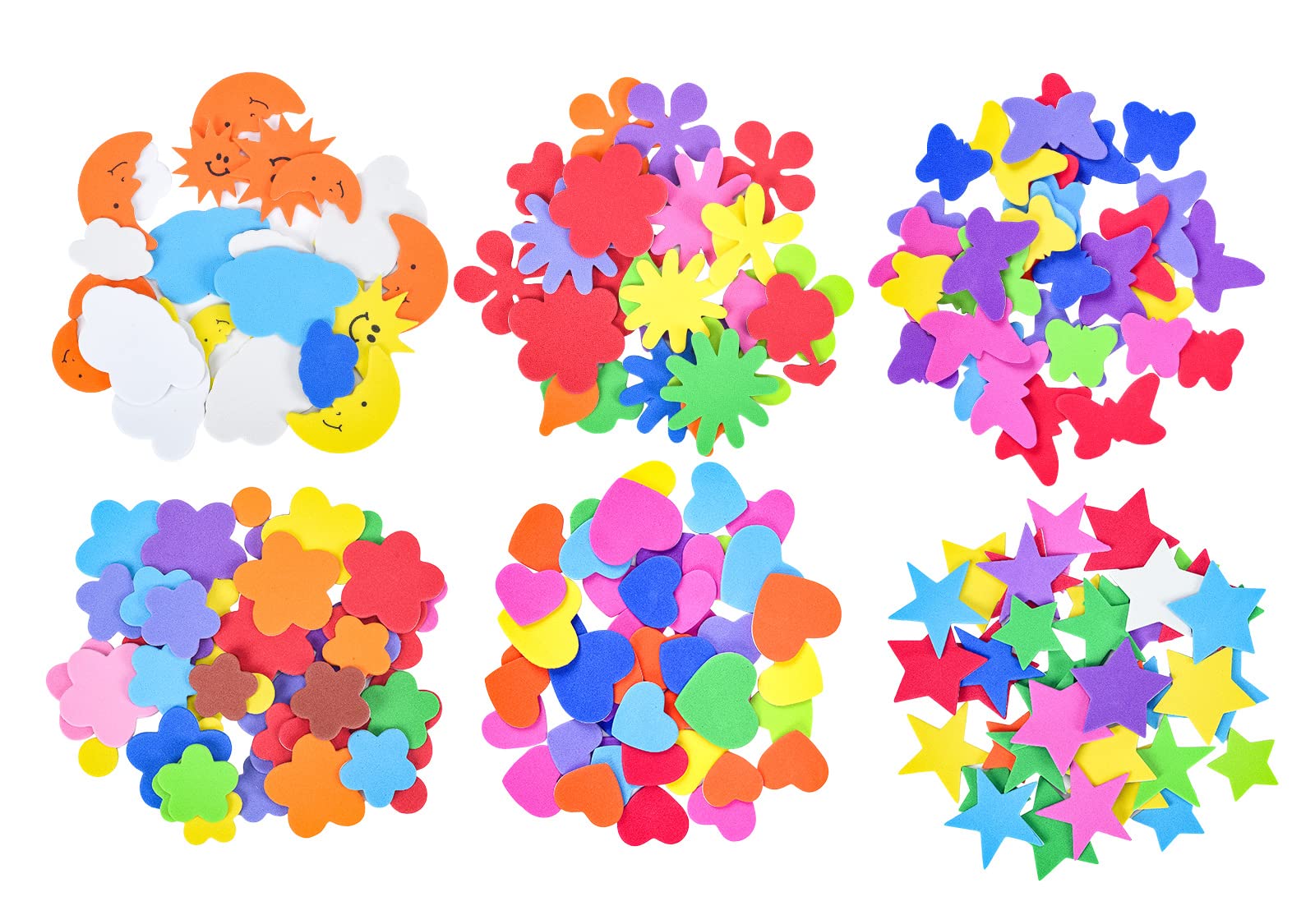 Foam Letter Stickers 3D Gillter Foam Journal Stickers Decorative Stickers Ribbon Stickers Aesthetic Stickers for Office Home Decorative Stickers (3D Flower B)