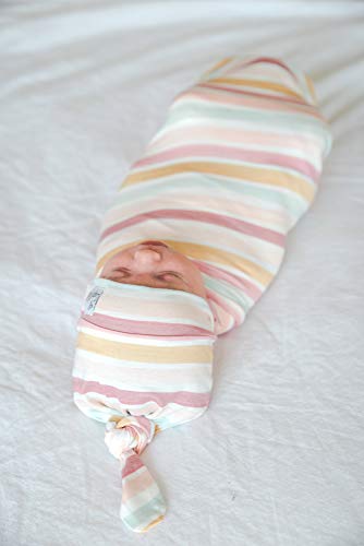 Copper Pearl Large Premium Knit Baby Swaddle Receiving Blanket Belle