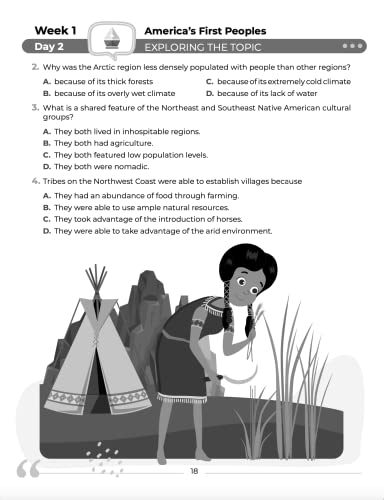 7th Grade Social Studies: Daily Practice Workbook | 20 Weeks of Fun Activities | History | Government | Geography | Economics | + Video Explanations for Each Question (Social Studies by ArgoPrep)