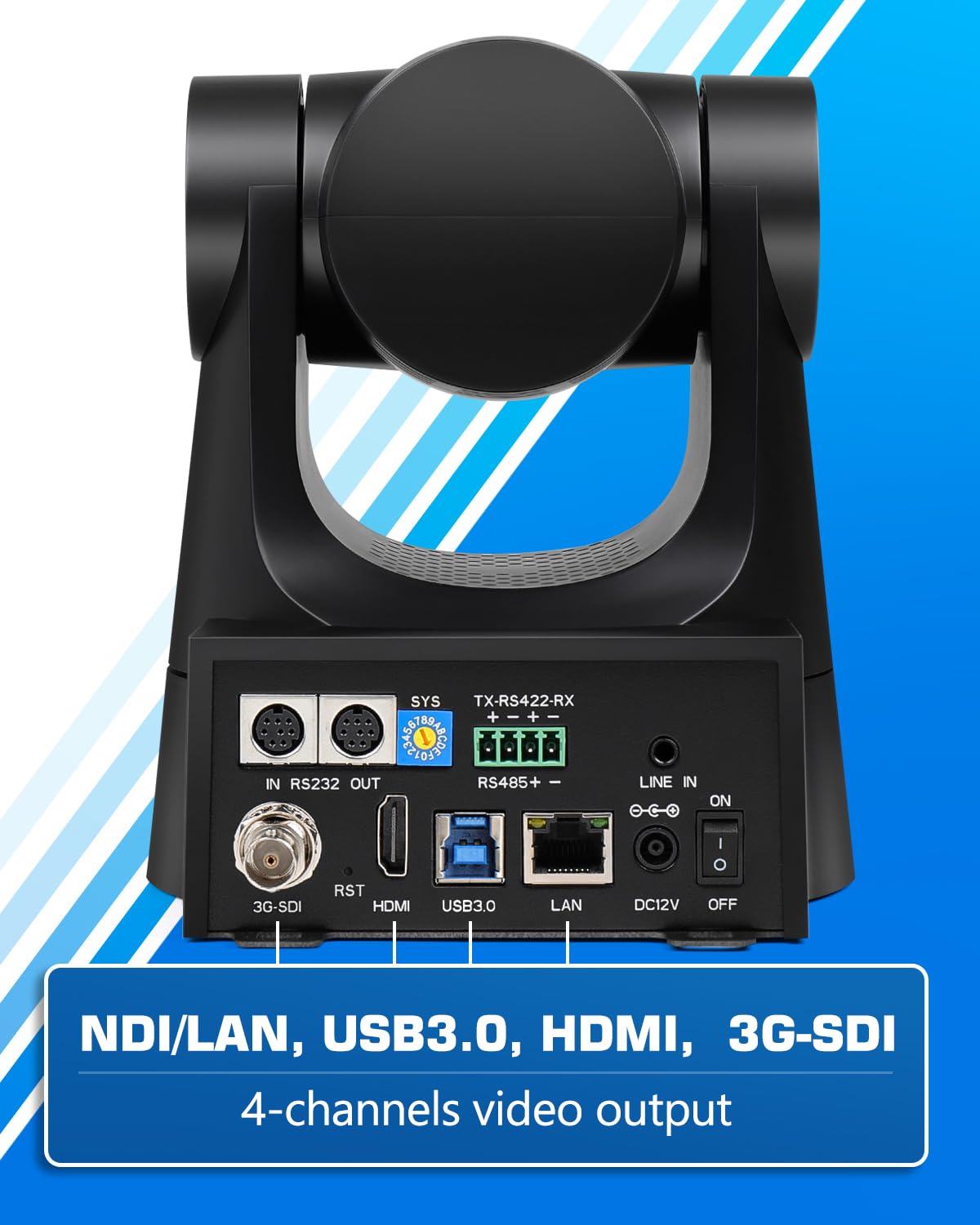 FoMaKo NDI Camera AI Auto Tracking 20x Optical Zoom HDMI NDI PTZ Camera for Church Worship Education Events,PoE 1080P 60FPS (KN20A Pro) (NDI 6 & NDI HX3 Certified)