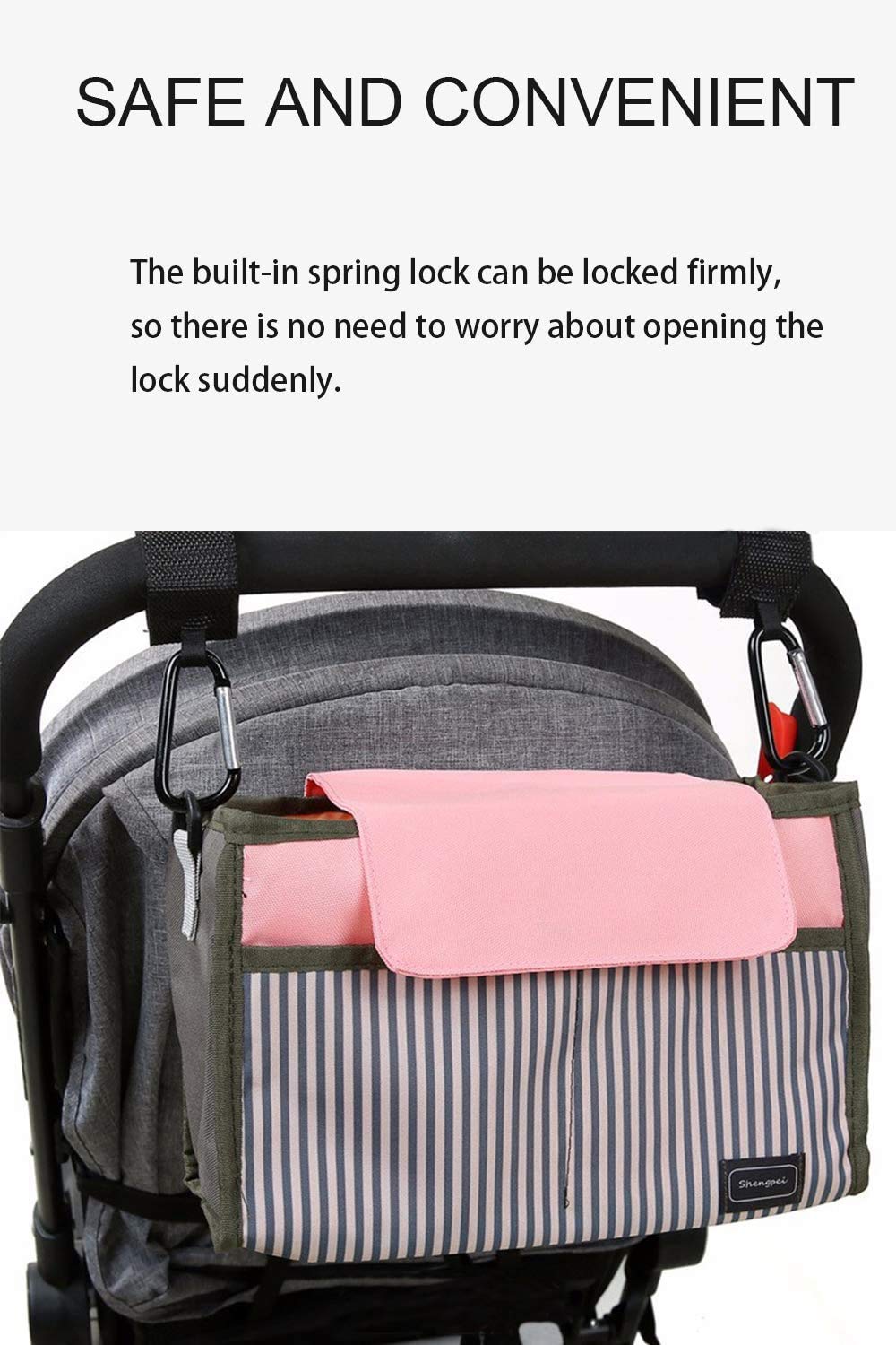 Baby Prolley Hook Portable Easy to Take Common Hook Baby Prolley Hook Convenient Hook for Hanging Bags