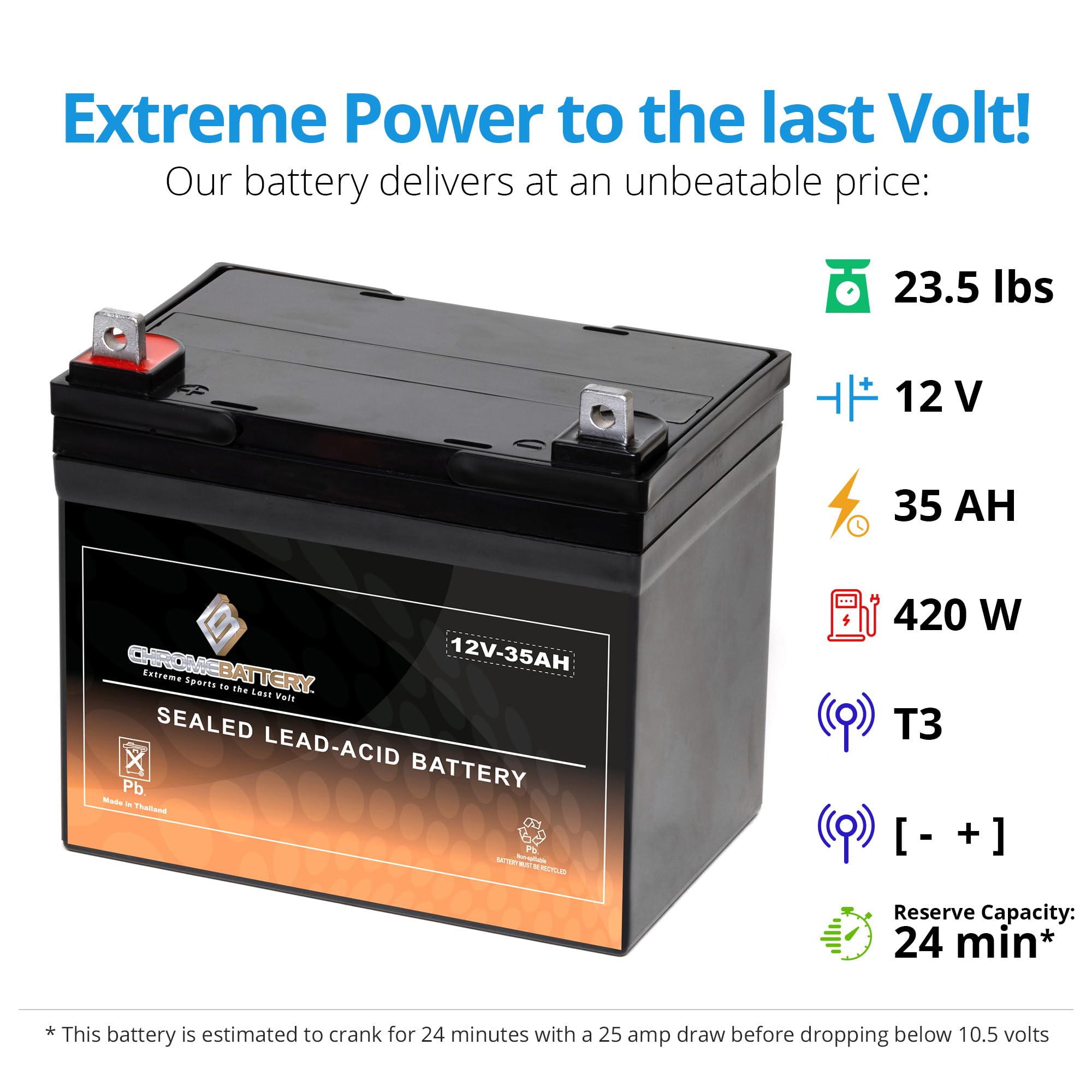 35AH 12V Rechargeable DC Deep Cycle SLA Solar Energy Storage Battery