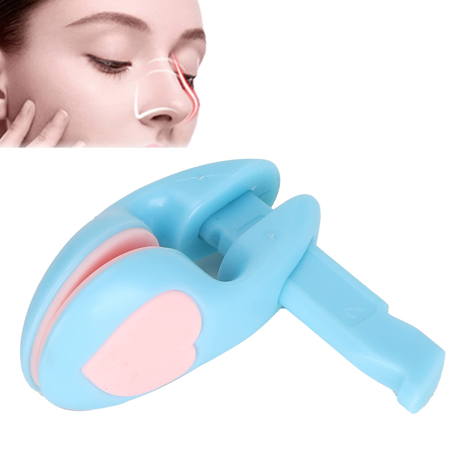 Professional Nose Bridge Straightener Corrector,Silicone Nose Shaper Lifter Clip, Nose Beauty Clip for Lifting Slimming Clips for Women Men(blue)