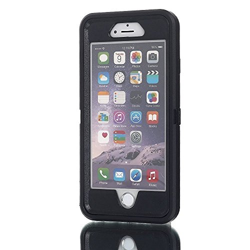 AICase iPhone 8 Plus/7 Plus Case, [Heavy Duty] [Full Body] Tough 3 in 1 Rugged Shockproof Water-Resistance Cover for Apple iPhone 8 Plus/7 Plus (Black)