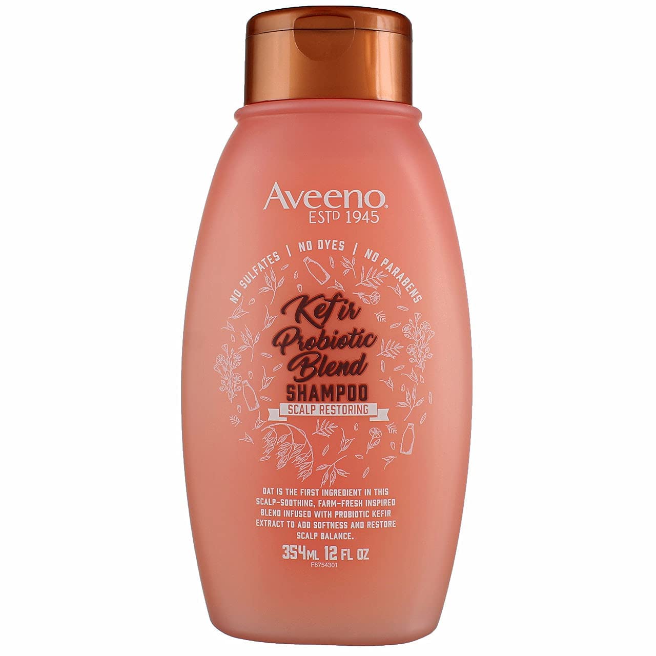 Aveeno Shampoo Kefir Probiotic Blend 12 Ounce (Scalp-Restore) (354ml) (Pack of 2)