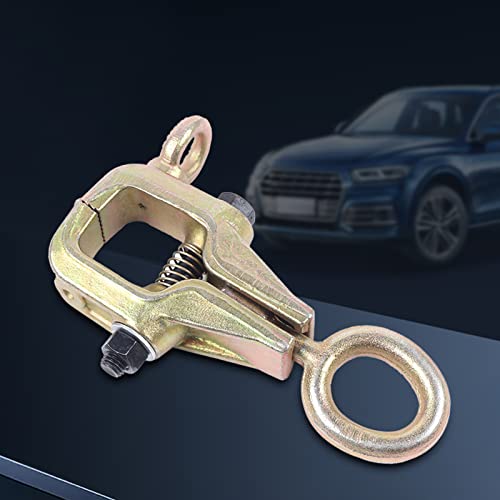 5 Ton Wide Mouth Auto Car Body Repair Tool Electromechanical Maintenance Steel Material Ergonomic Design Self-tightening Pull Clamp Dent Puller 2 Way Gold Frame