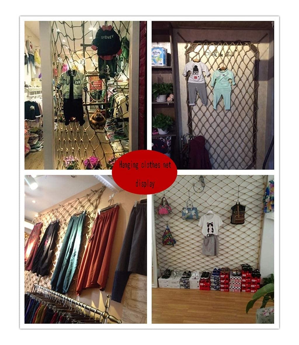 RZM Children Baby Safety Net Mesh, Climbing Net Child Protection Net Stair Safety Net Hemp Rope Net Balcony Anti-Fall Net Partition Net Photo Wall Decoration Net (Size : 1x2m)