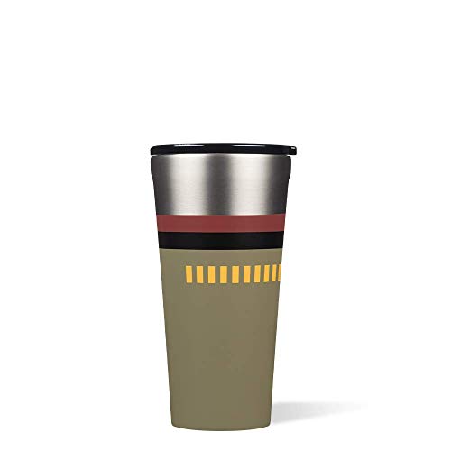 Corkcicle Disney Star Wars 16 Oz Stainless Steel Travel Tumbler & Lid, Boba Fett