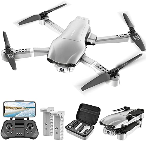 4DF3 GPS Drone with 4K Camera for Adults,5G FPV Live Video RC Quadcopter for Toys Gift,GPS Auto Return Home, Follow Me,Gravity Control,Waypoint Fly, Headless Mode，2 Batteries,