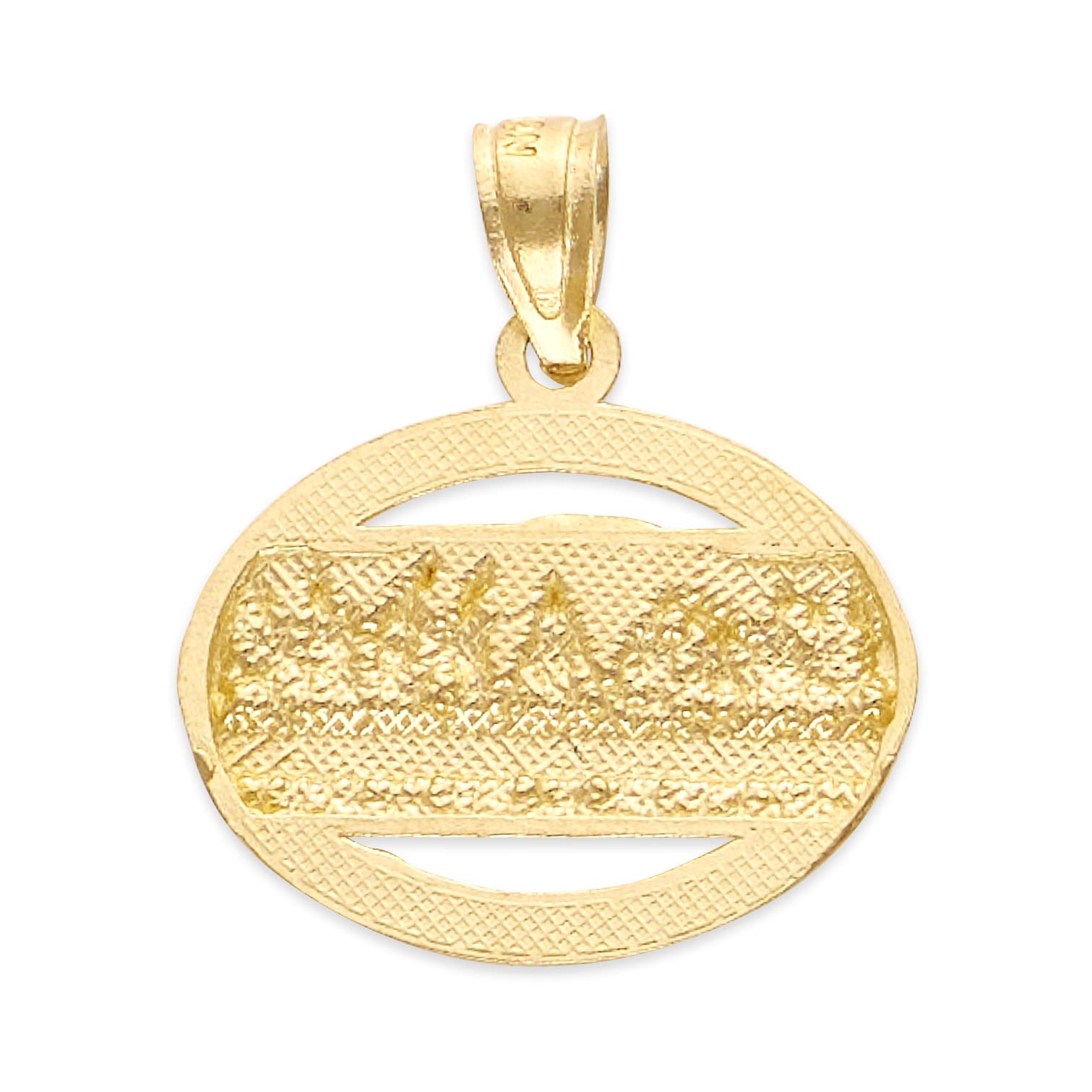 14k Real Solid Yellow Gold Last Supper Pendant, Dainty Two Tone Religious Charm Jewelry of Christ