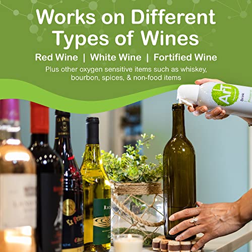 ArT Wine Preserver - Comes with a Wine Bottle Stopper, Preserves Fortified White & Red Wine, Functional & Modern Wine Accessories, Essential Gift for Wine Lovers, 1-Pack, 0.42 oz.
