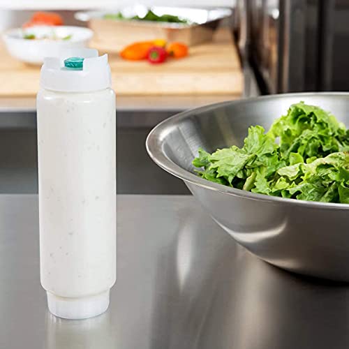 6 PCS 16 OZ Squeeze Plastic Bottles For Edible And Inedible Liquids: Mayonnaise, Mustard, Ketchup, Shampoo, Conditioner, Body Wash β Squeeze Bottles β Reusable Squeezing Bottles