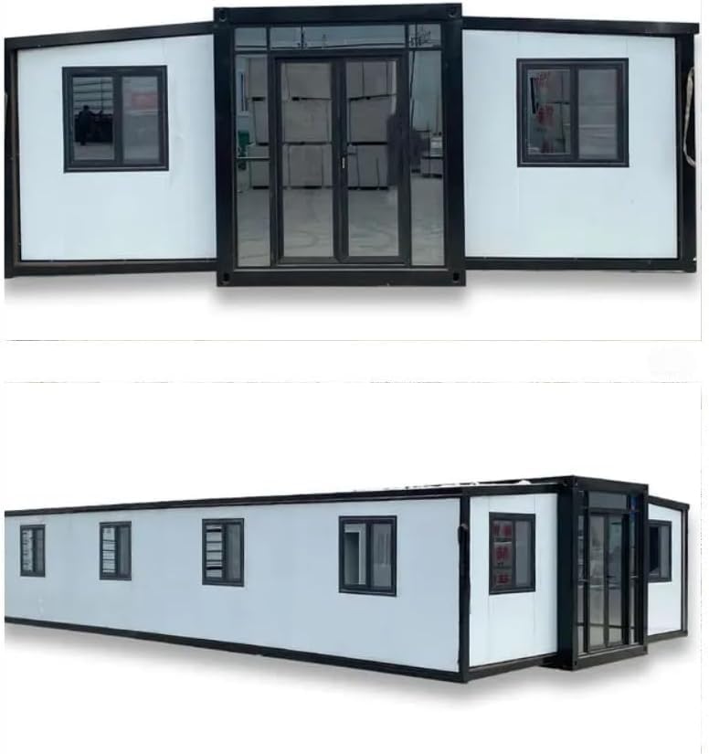 3 Bedroom 40FT Prefab House Tiny Homes to Live in for Adults Kits casas prefabricadas para Vivir Small Folding Mobile Home Mini Modular Container House for Sale 1:20 Model Foldable