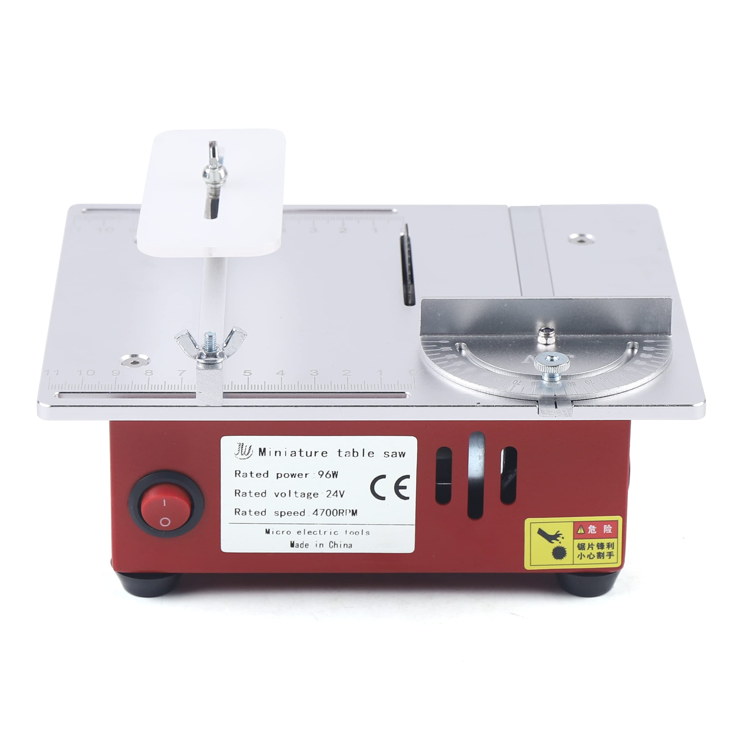 Mini Table Saw,Mini DIY Table Saw Table Woodworking Cutting Machine Acrylic Wood PCB Cutter with Adjustable Speed for Hobby Handmade Wooden Model Crafts Making