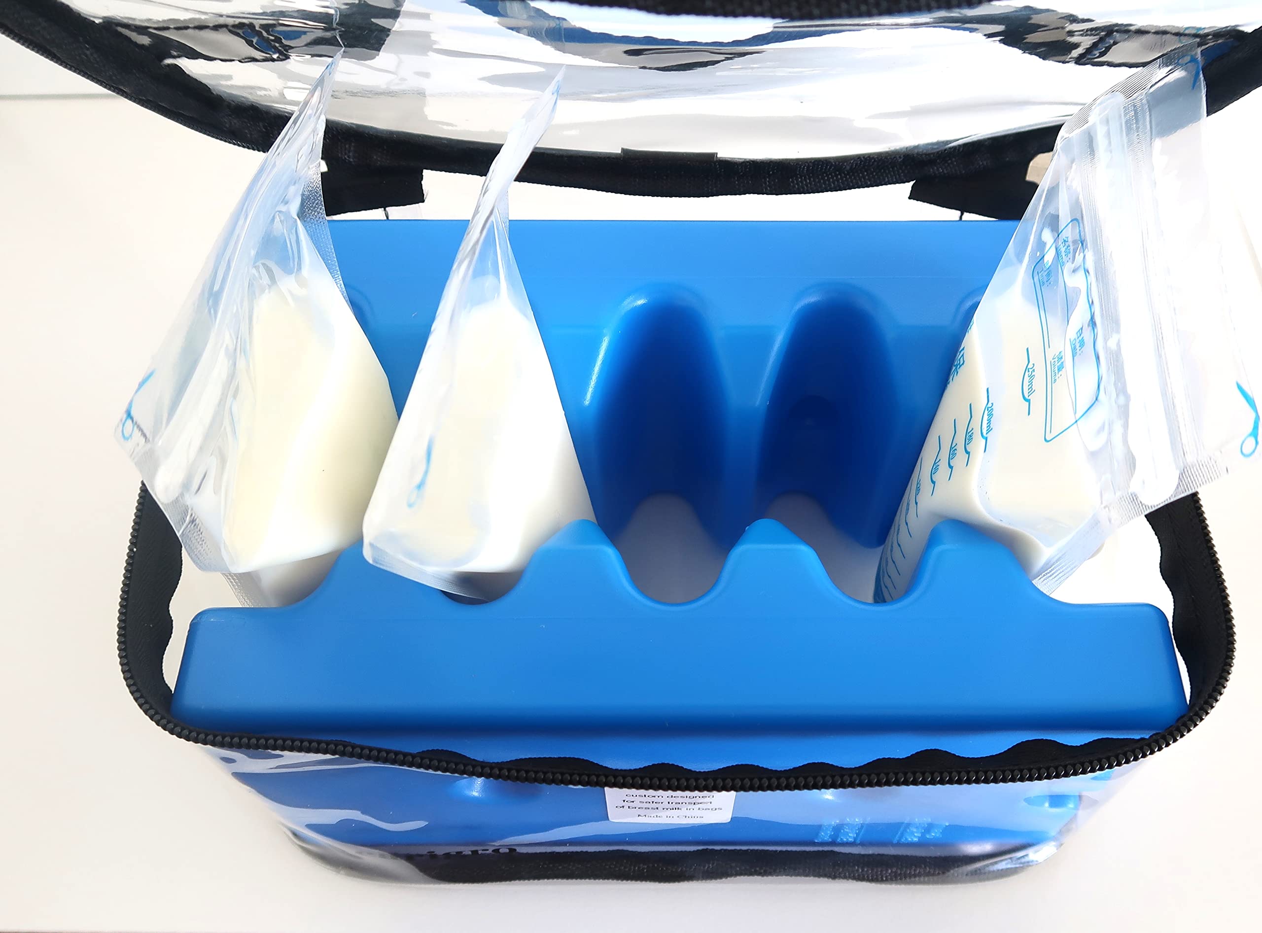 Ice Pack and Safety Case Set for Breastmilk Bags - carigro Brand - Insert for Breastmilk Cooler Bag (3 Items)