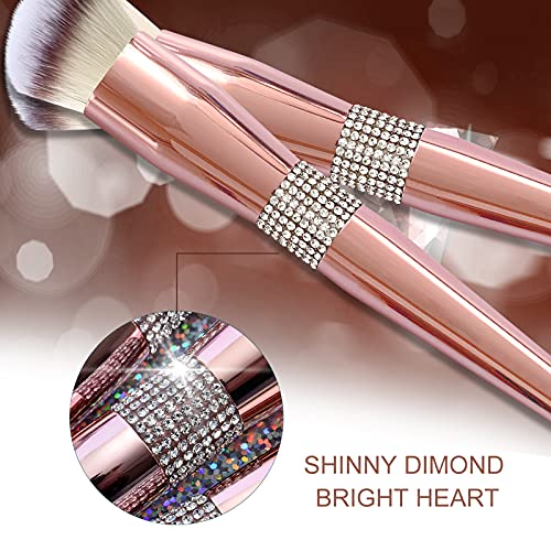 LORYP Makeup Brushes Set -13pcs Diamond Foundation Eye Shadows Eyeliner Brush Concealers Make Up Brush Set for Women