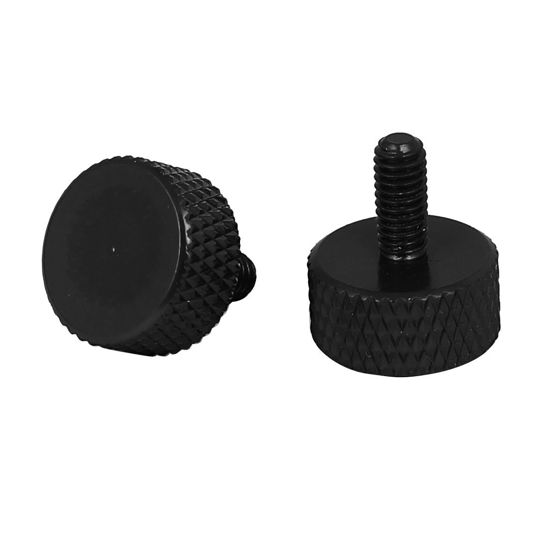 Aexit Computer PC Cleaning & Repair Graphics Card Flat Head Knurled Thumb Screws Black Computer Screws M3.5x8mm 10pcs