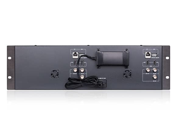SWIT M-1073H FHD Dual 9-inch Rack Mount Monitor,TFT Panel with LED Backlight with Native Resolution 1920×1200, Contrast 1000:1,Professional Broadcast Monitor for Post and Live Production Broadcast