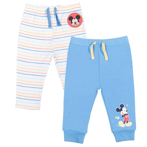 Disney Mickey Mouse Baby Boys Coverall Bodysuits T-Shirts Pants Accessories and Blanket 15 Piece Layette Set 0-6 Months