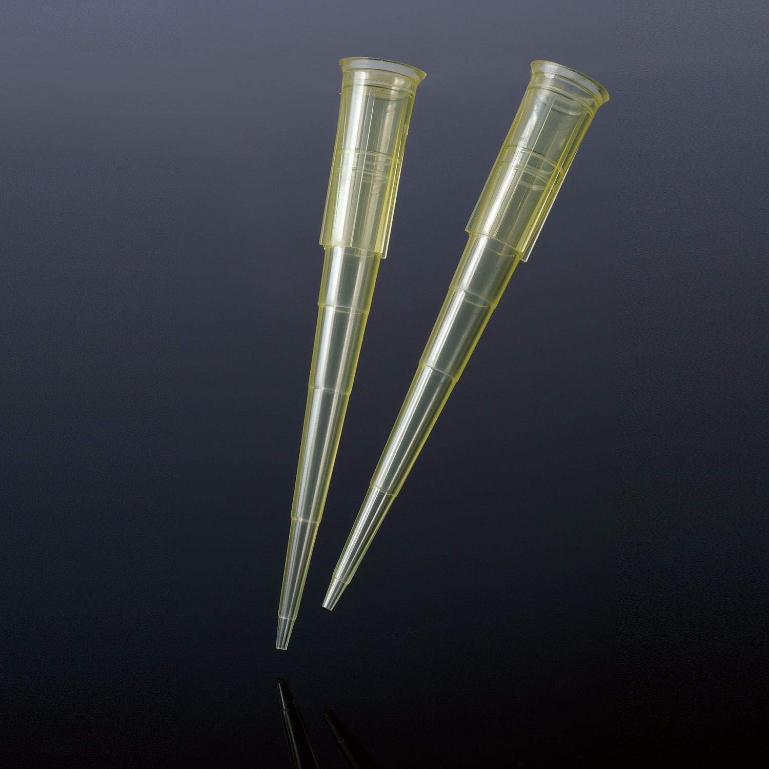 TYQILIN 200 μL Universal Pipette Tips Bulk, Yellow, DNase/RNase Free Pk x 1,000 ea/bag
