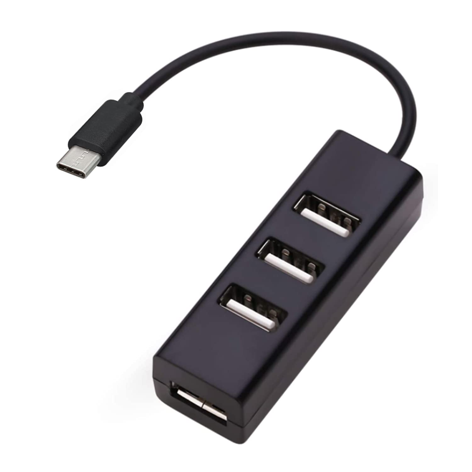 AYECEHI USB C to USB Hub 4 Port USB C Adapter USB Type C Hub for MacBook Pro,MacBook Pro 2018/2017, ChromeBook, XPS, Galaxy S9/S8 and More USB Type C Devices (Black)