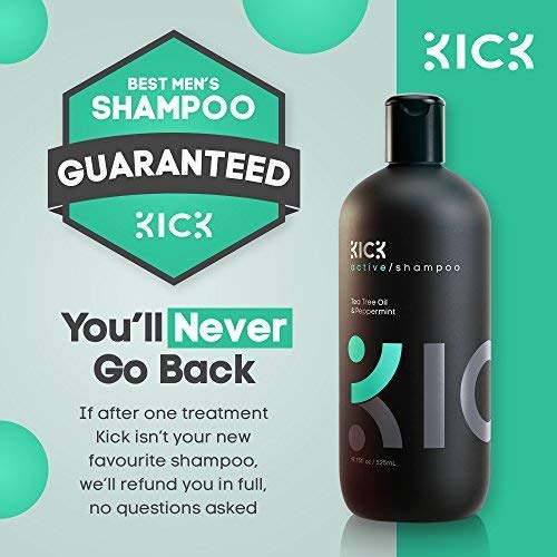 Kick Men’s Shampoo + Conditioner + Hair Styling Cream - Men’s Basics Bundle Itchy Scalp Styling for Dandruff & Thinning Hair - High Performance Anti-Dandruff, Anti-Hair Loss System for Men