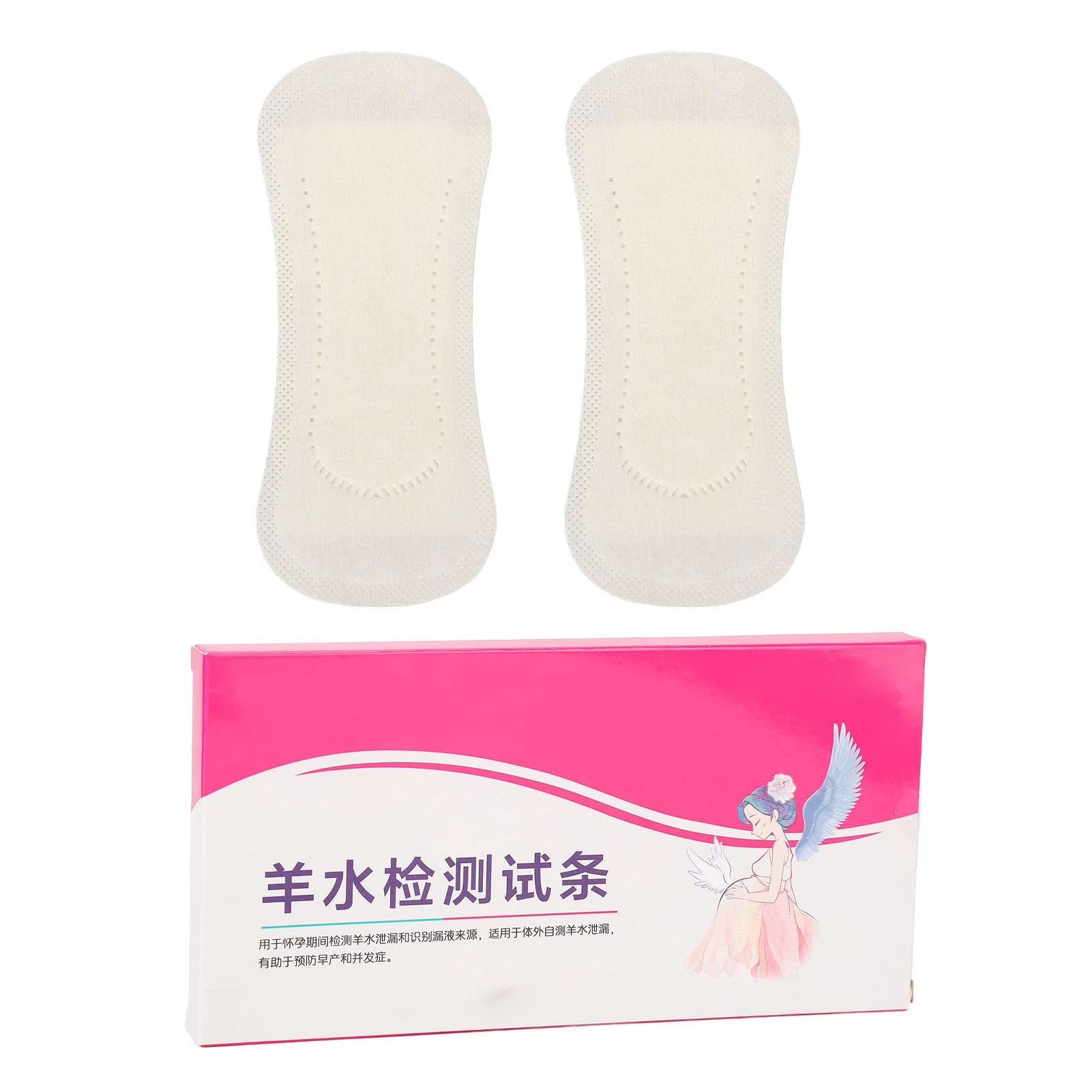2pcs Amniotic Fluid Test Strips, Strip Maternity Home High Litmus pH Range amniotic Fluid Test Sensitivity Feminine PH Indicator with Control Chart Female