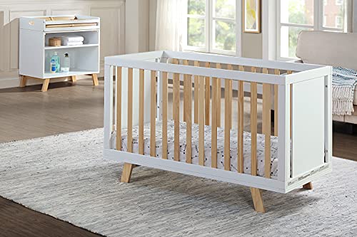 Suite Bebe Livia Convertible Crib in White & Natural