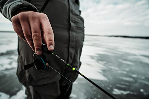 13 FISHING - Tickle Stick - Ice Fishing Rod - Gen 3 - 27" L (Light) - 1/16-1/8oz - PC2 Flat-Tip Blank - TS3-27L, Black