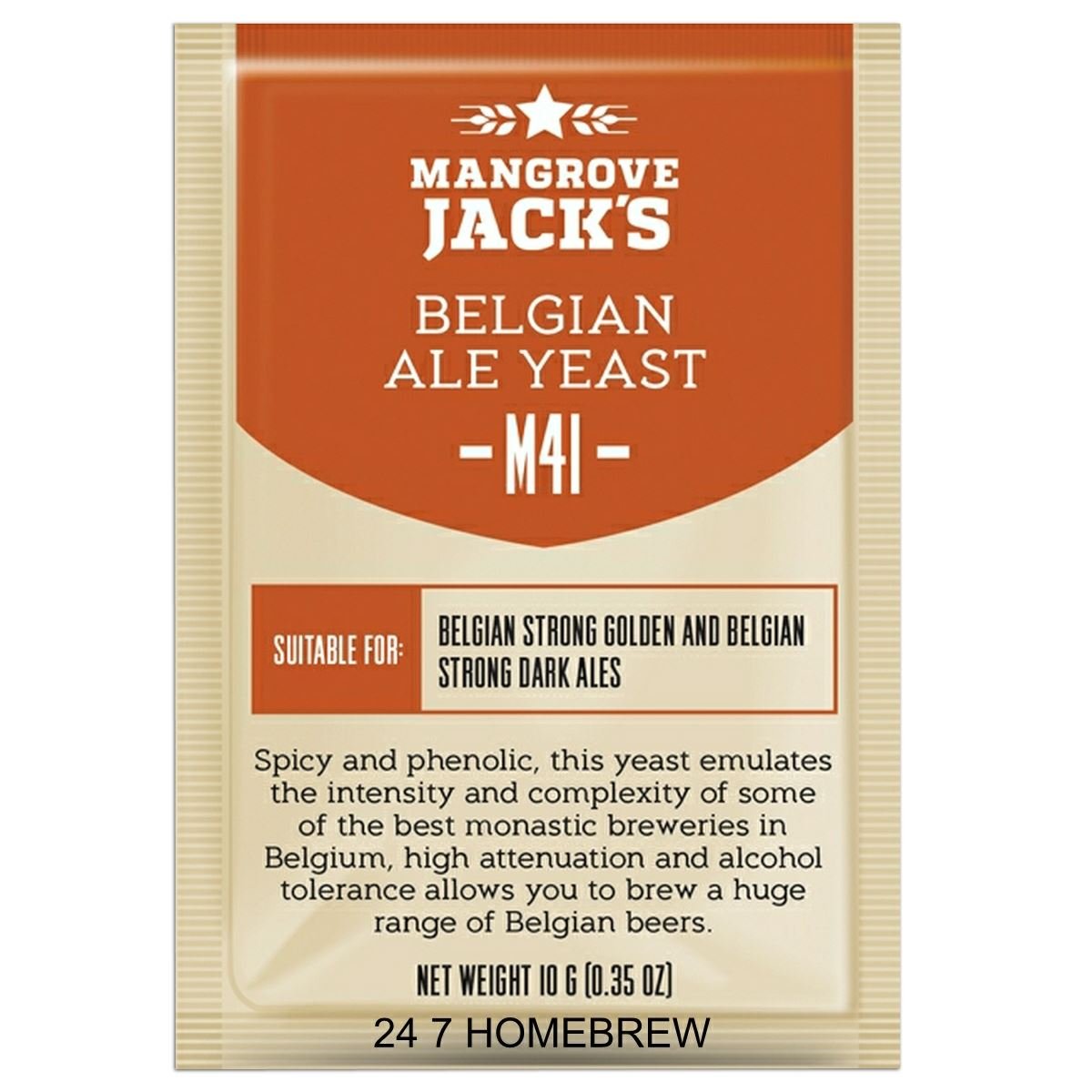 3X Mangrove Jack Yeast Belgian Ale M41 Craft Series Yeast 10g treats 23L