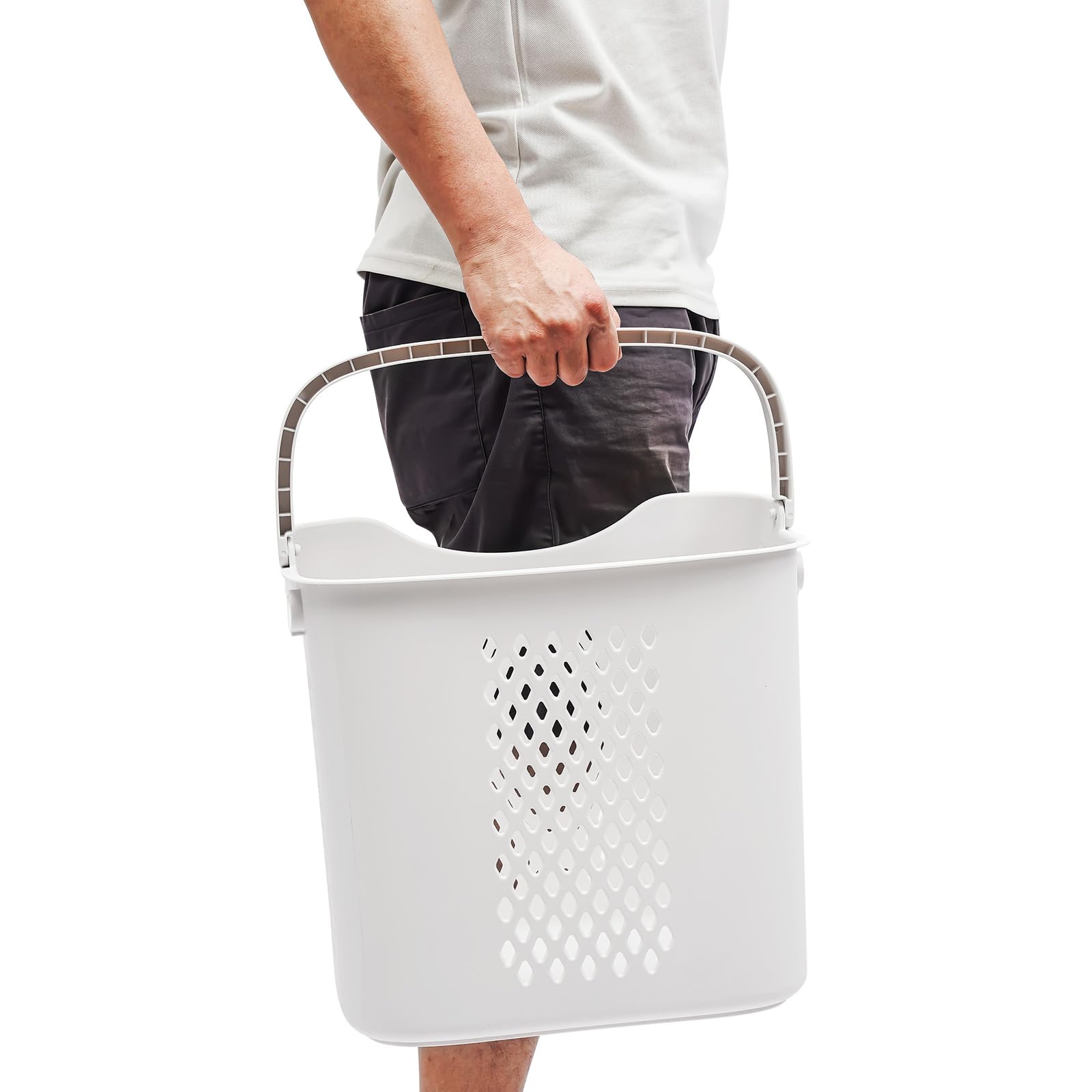 3 Layer Storage Basket 360° Rolling Laundry Basket Bathroom, Multi-layer Clothes Organizer Basket for Kitchen,living Room and Bathroom 16.92 * 12.99 * 42.91"