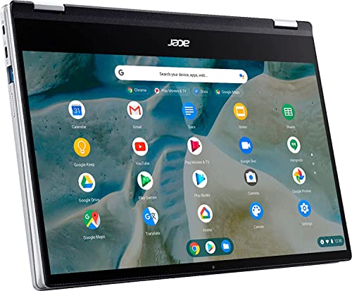 acer 2023 Newest Premium Spin514 2in1 Chromebook: 14" FHD IPS Touch Display, Powerful AMD Ryzen3(Up to 3.5GHz), 8GB RAM, 128GB eMMC SSD, AMD Radeon Graphics, USB-C, WiFi, BT, Backlit-KYB, Chrome OS