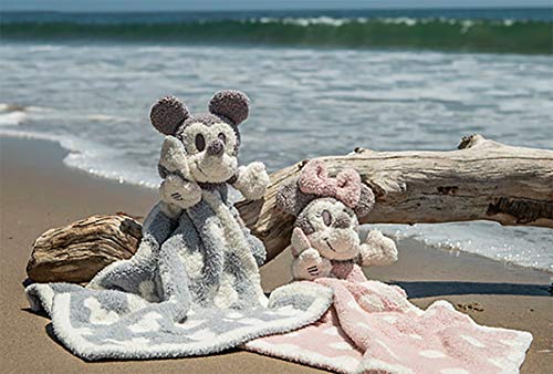 Barefoot Dreams CozyChic Vintage Minnie Mouse Buddie Blanket Dusty Rose Multi One Size