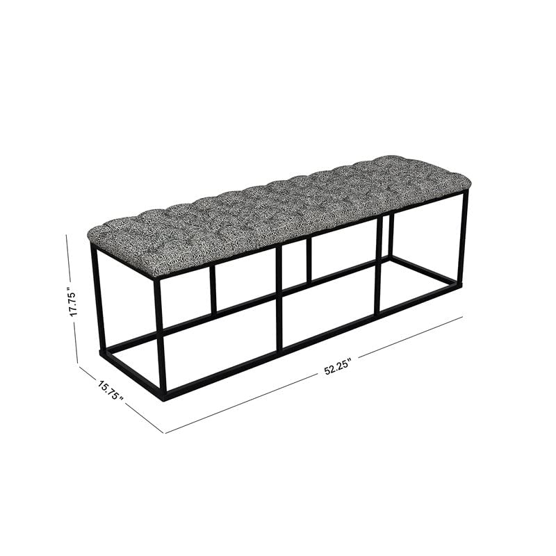 HomePop Decorative Bench, Global Print