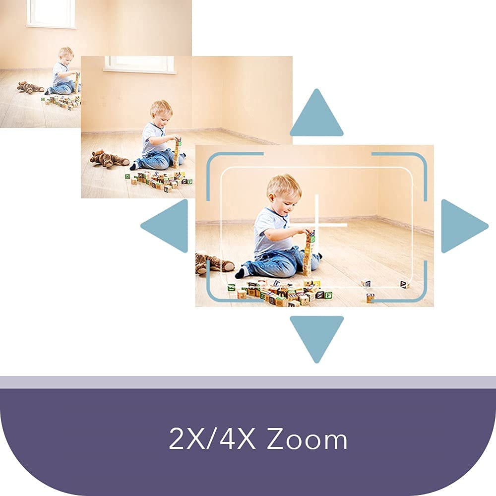 Low EMF 5" HD Long Range Baby Monitor with Camera and Audio, No WiFi, Auto Noise Reduce, 2-Way Audio, 5 Lullabies, Auto Night Vision