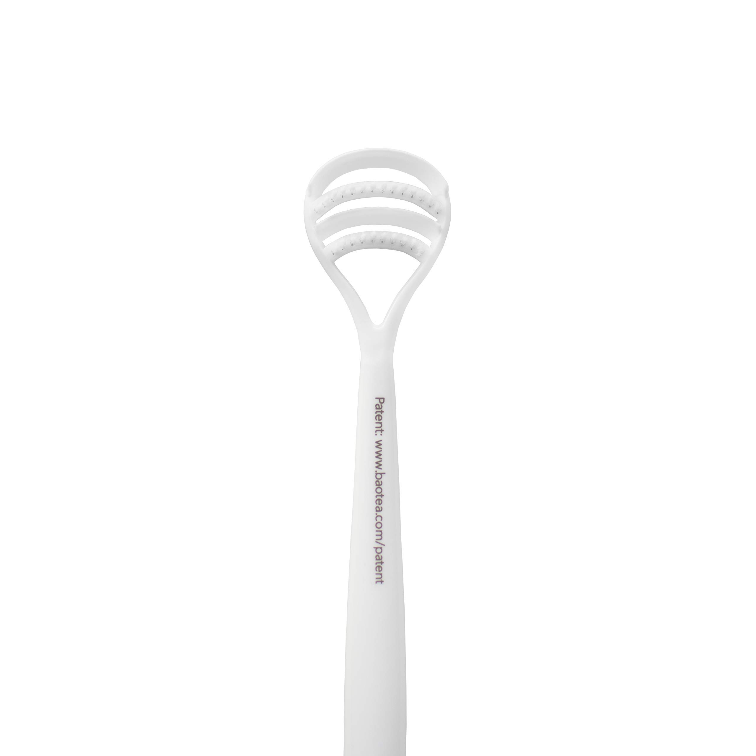 BAO TEA All-in-One Toothbrush & Tongue Cleaner: Comprehensive Oral Health Solution, Versatile Dental Care with Integrated Tongue Cleaning Design and Ultra-Soft Bristles
