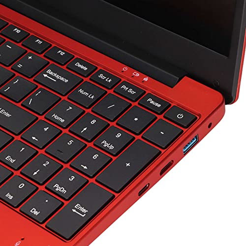 15.6Inch Laptop with Touchpad, 8GB RAM 128GB SSD 1080 HD Screen, N5095 CPU Built in Speakers, Support BT/WiFi/Webcam Laptop for Windows 11 Home(Red)