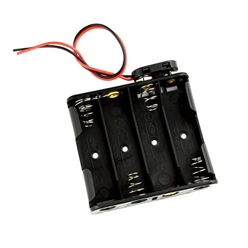 4 x 1.5V (6V) AA Battery Holder 9V I Type Snap Connector Plastic Housing (3+3) Pcs