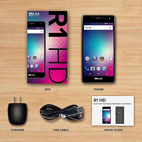 BLU R1 HD 4G GSM Dual SIM Unlocked Smartphone - Black