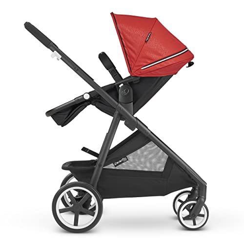 Evenflo Gold, SensorSafe Shyft Smart Modular Travel System with SecureMax Smart Infant Car Seat, Six Different Modes, Syncs with SensorSafe App, 3-Position Recline, Fits Babies 4-35 Pounds, Sapphire