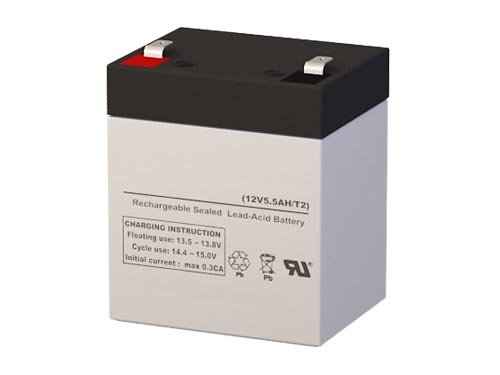 B&B Battery BP5-12 T2 Replacement Battery - 12 Volt 5.5 AH F2 Terminal by SigmasTek