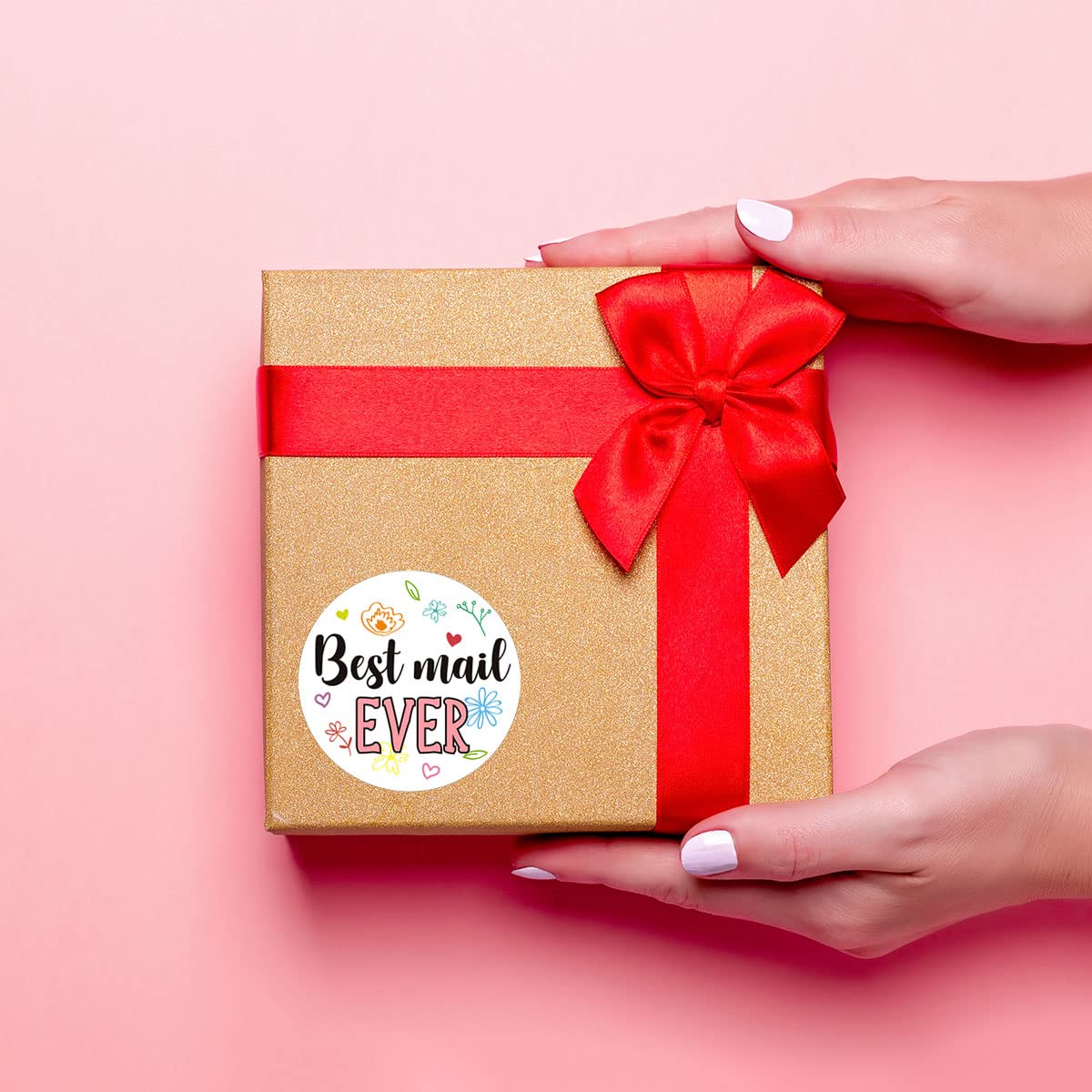 Littlefa 1.5” Best Mail Ever Stickers,Bakeries Stickers,Handmade Stickers,Small Business Stickers, Envelopes Stickers, Gift Bags Packaging 500 PCS