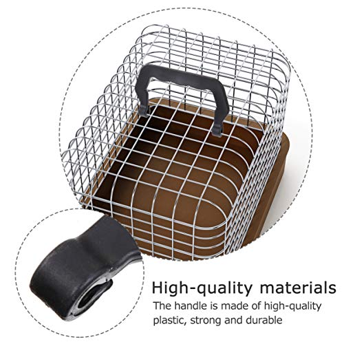 POPETPOP 10pcs Replacement Pet Cage Crate Handles Plastic Cage Handles for Squirrel Hedgehog Rabbit Chinchilla Hamster Black