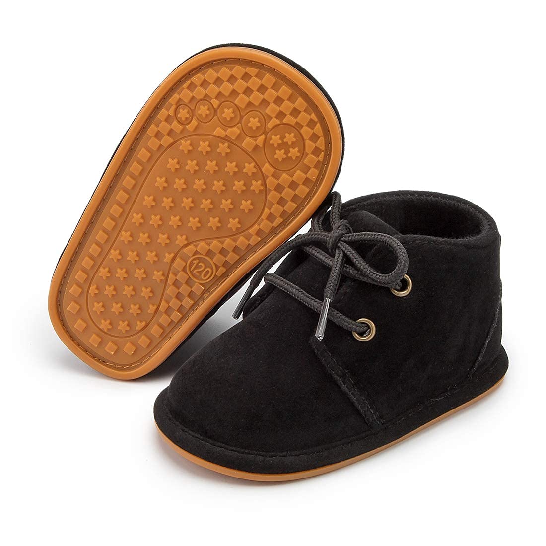 Babelvit Baby Boys Girls Loafers Oxford Shoes Lace Up Sneakers First Walking Shoes PU Leather Moccasins Soft Rubber Sole Boots Unisex Ankle Strap Infant Toddler Newborn Outdoor Sporty Crib Dress Shoes