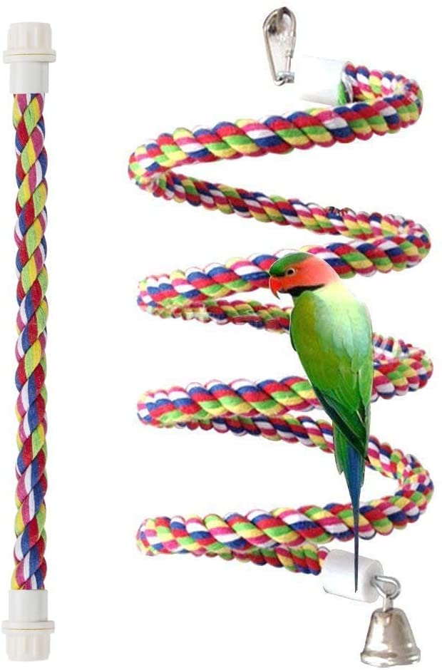 60" Rope Bungee Bird Toy Bird Perch 150CM (60") for Chicken and Parakeet
